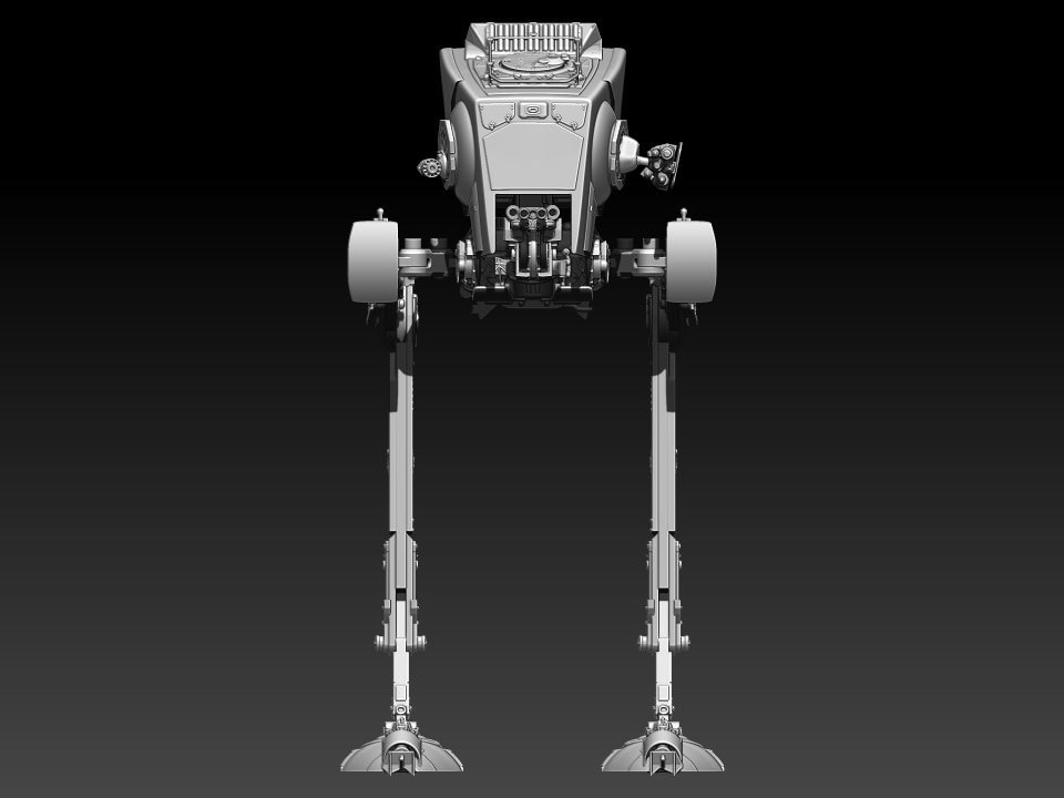 AT-ST Studio Scale Model - Etsy