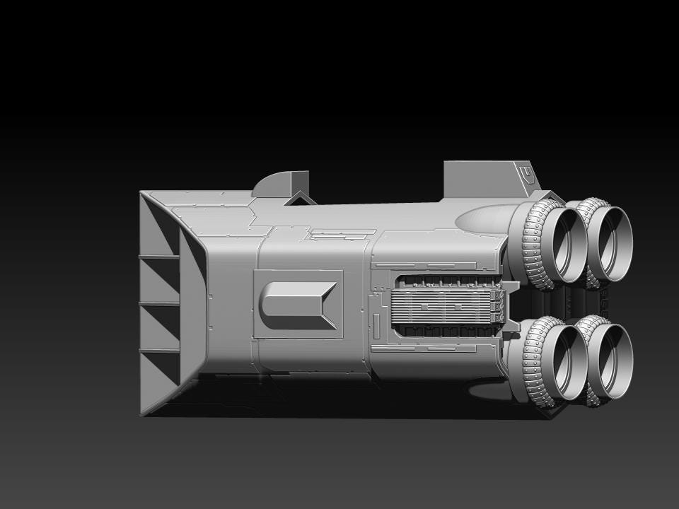 B-WING Studio Scale Digital Model - Etsy