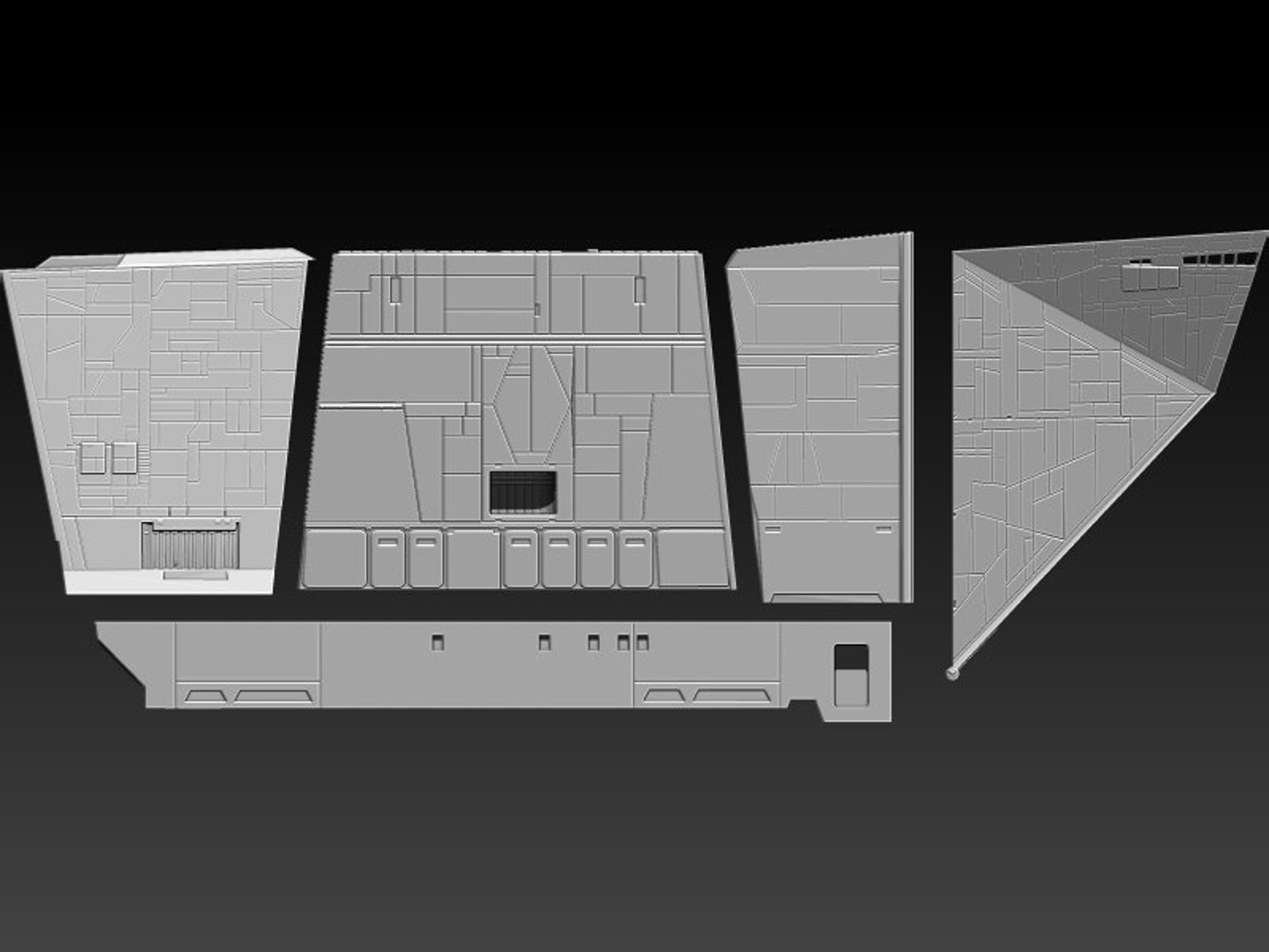 SANDCRAWLER STUDIO SCALE Model - Etsy