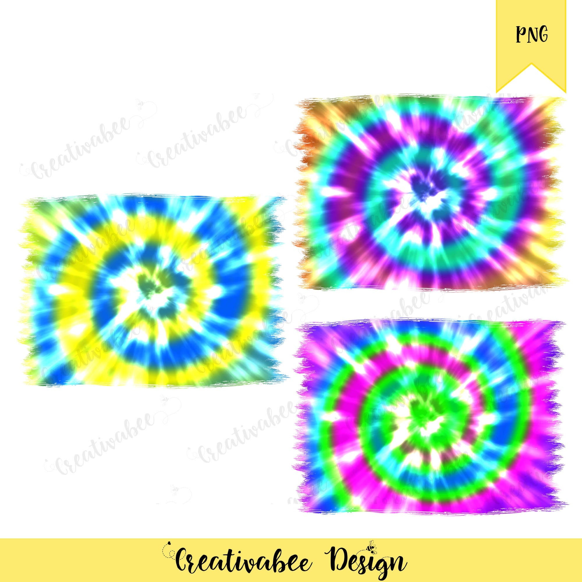 Tie Dye Background Sublimation Png File, Swatch Background, Multi Color ...