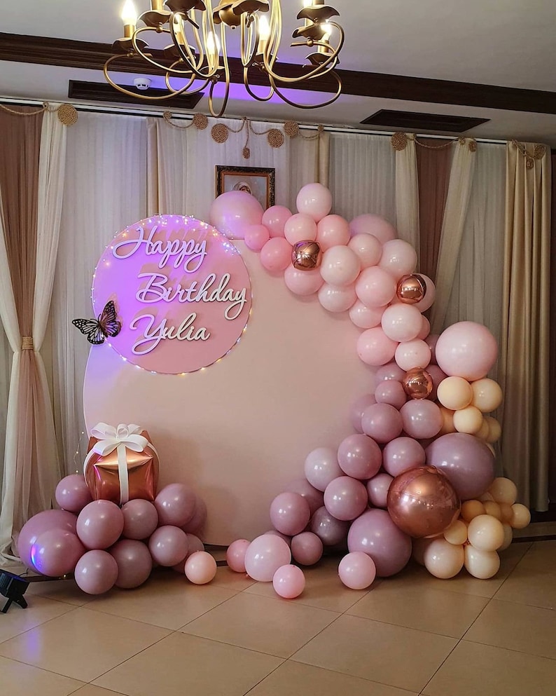 Background Glossy Round Wedding Backdrop Tall White Backdrop - Etsy