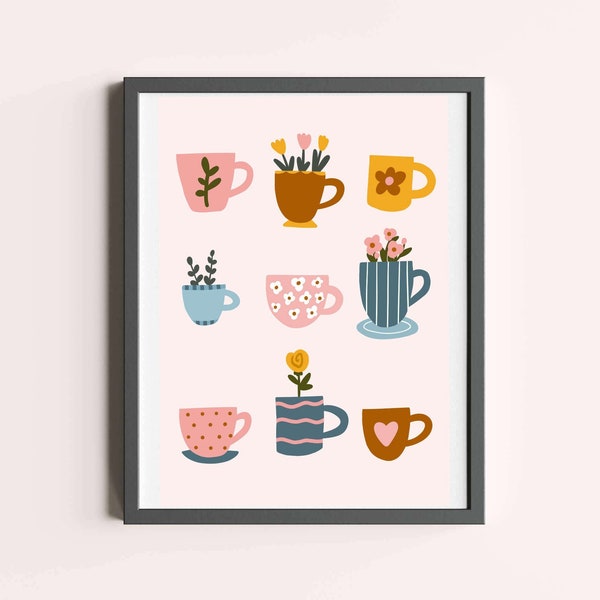 Tea and Coffee Poster - Etsy