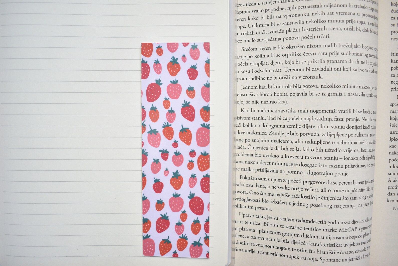Cute Illustrated Bookmarks Flower Bookmark Strawberry - Etsy