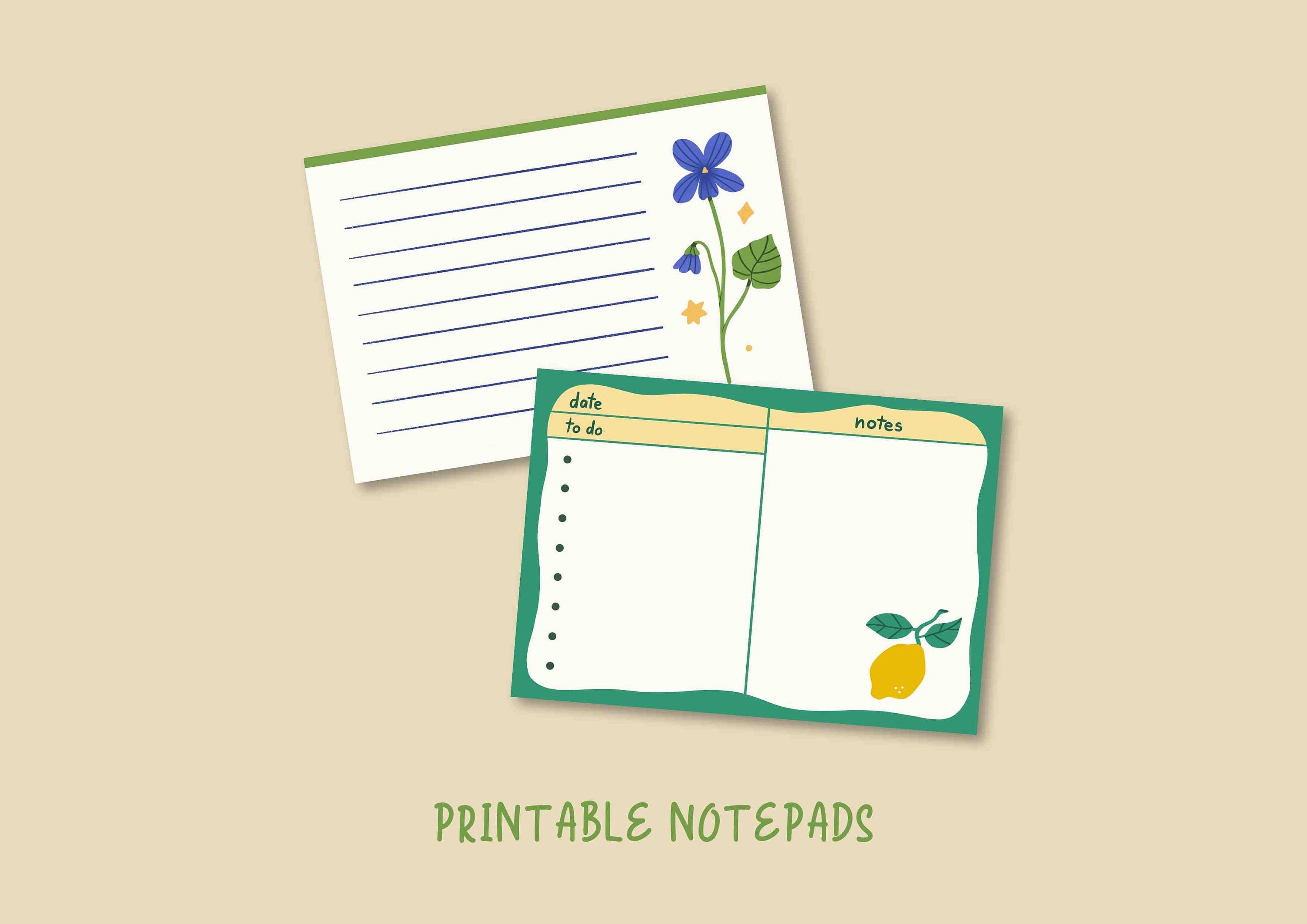 Printable Stationery Paper Cute Stationery Memo Sheets to - Etsy