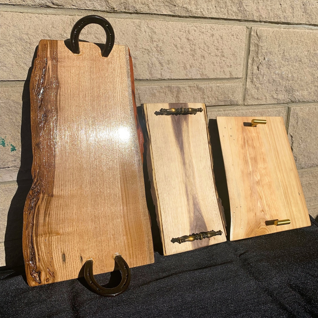 Live Edge Serving Tray - Etsy
