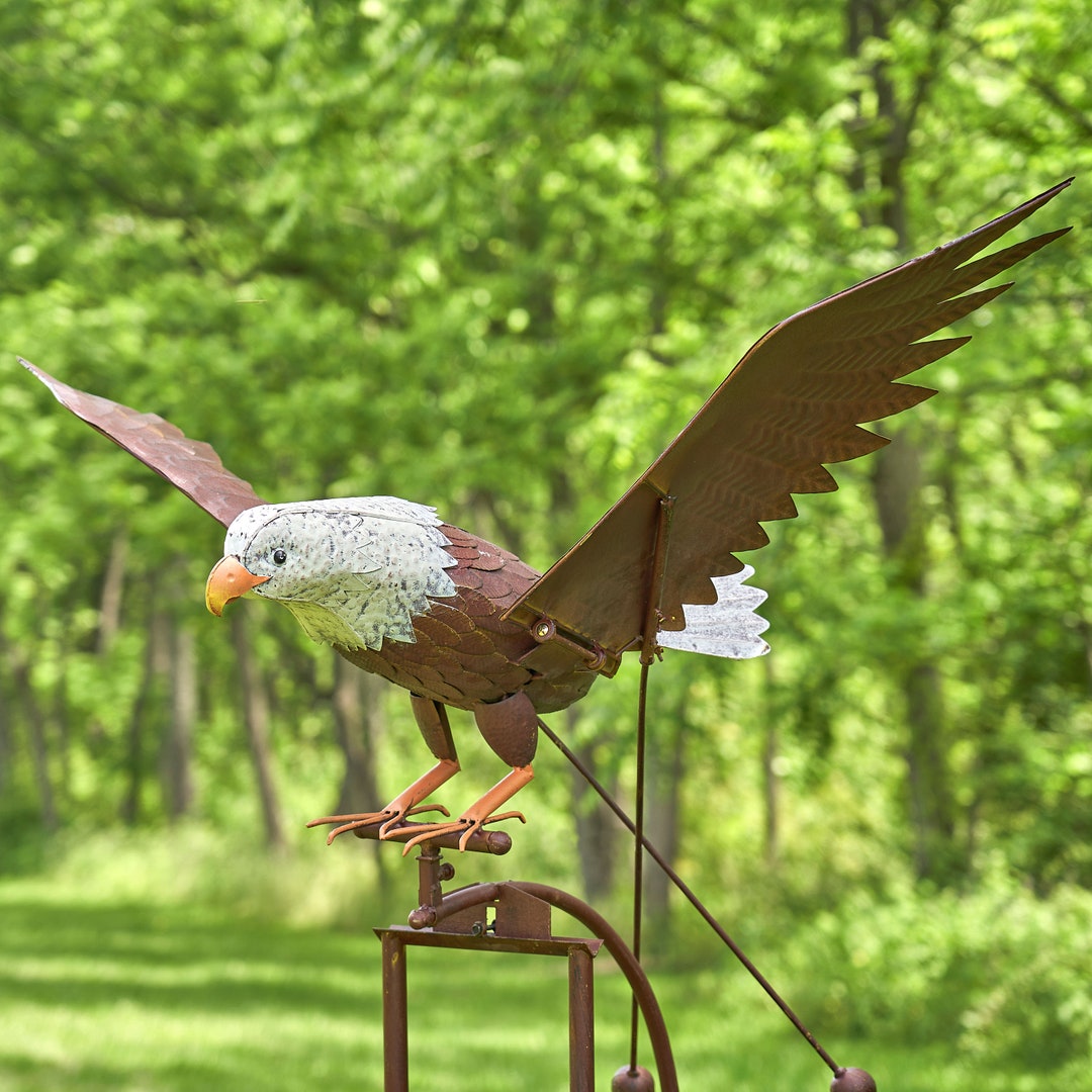 Large Iron Rocking Eagle 79 Tall - Etsy