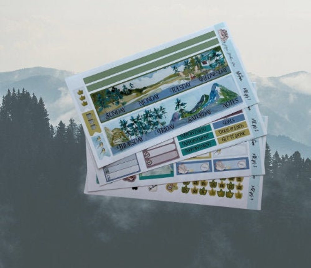 Nature Monthly Planner Kit - Etsy