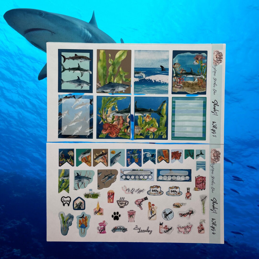 Sharks Weekly Planner Kit - Etsy