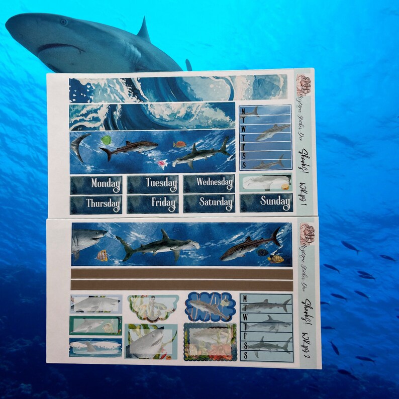 Sharks Weekly Planner Kit - Etsy