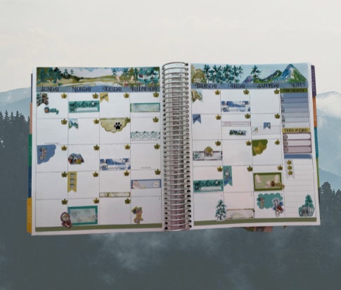 Nature Monthly Planner Kit - Etsy