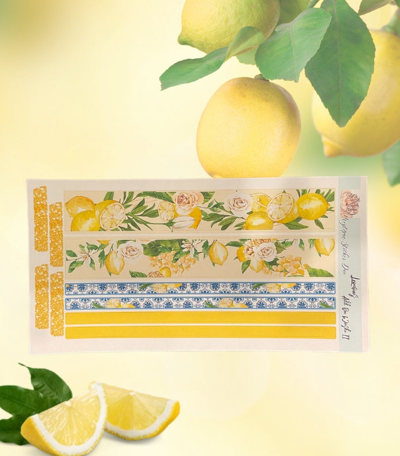 Lemons June Weekly Planner Kit - Etsy