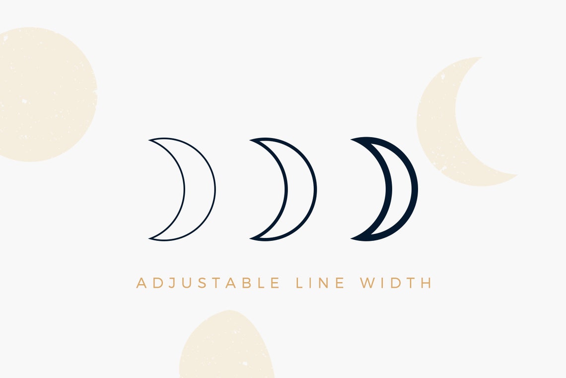 Moon Phases Clipart SVG Set Lunar Astrological Symbols - Etsy Canada