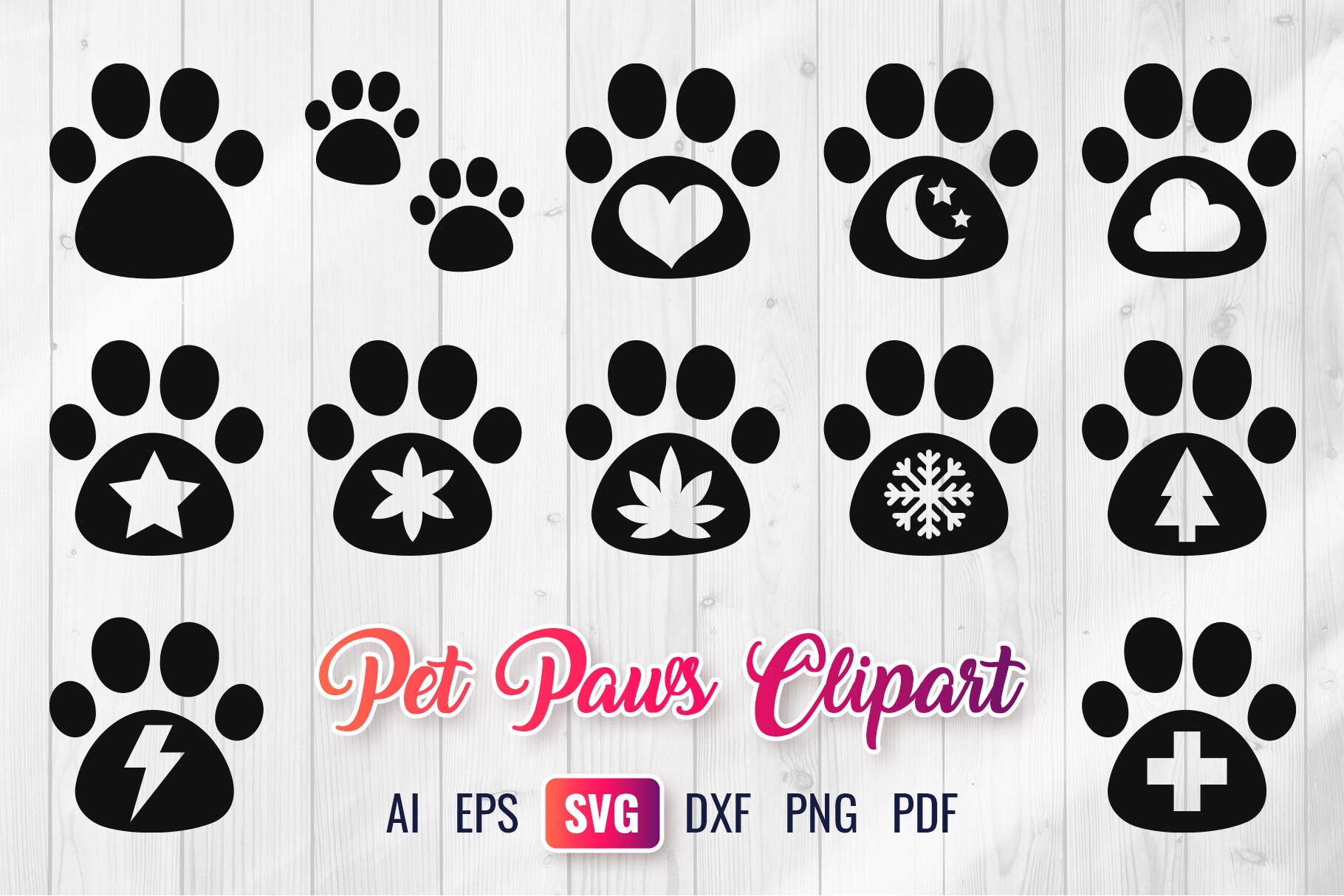 The Mega Animal SVG Bundle Pet Designs & Silhouettes - Etsy