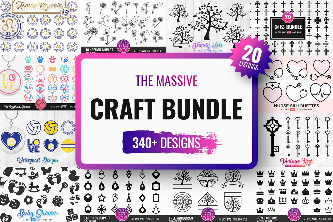 The Massive Clipart Craft SVG Bundle - Etsy
