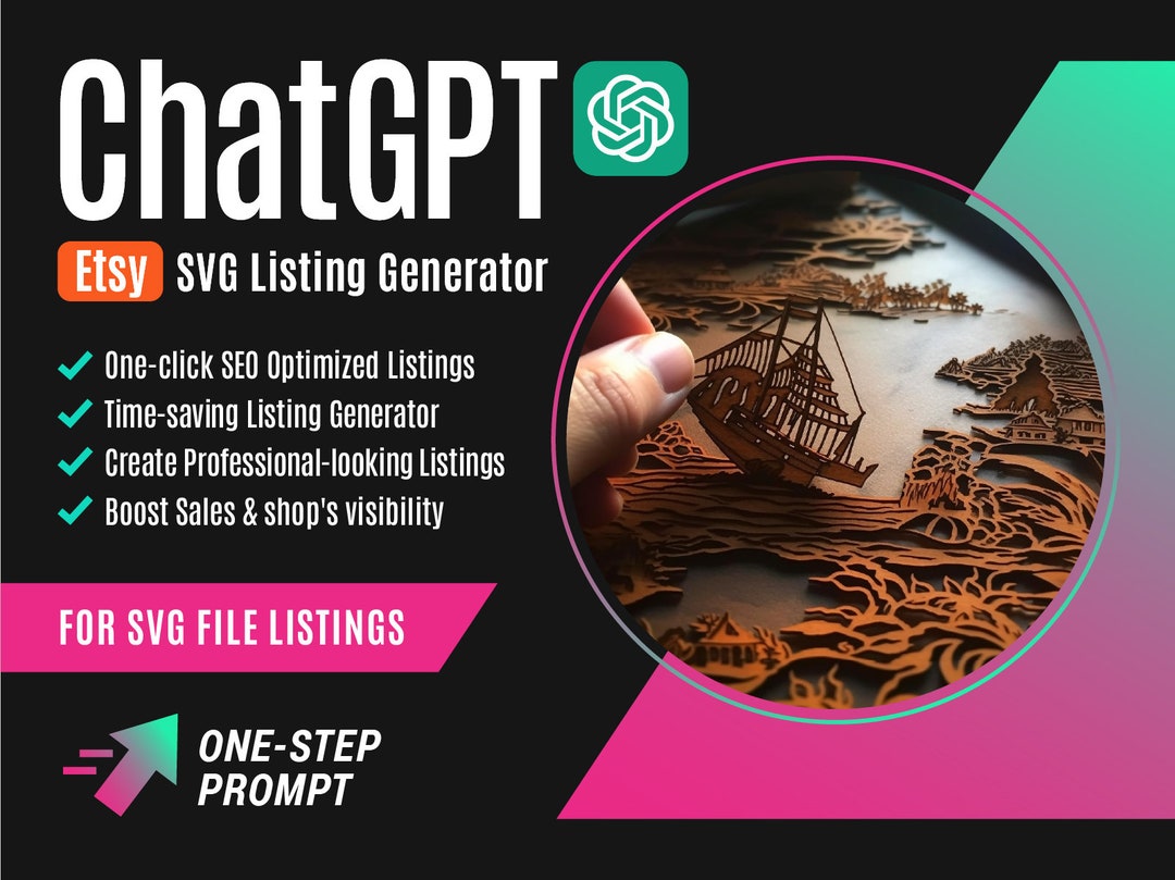 Chatgpt Etsy Listing Generator SVG Files SEO Prompts AI Prompts for Etsy Listings Chatgpt ...