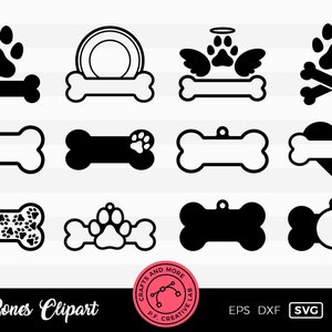 Dog Bone Clipart SVG Bundle Pet Designs - Etsy