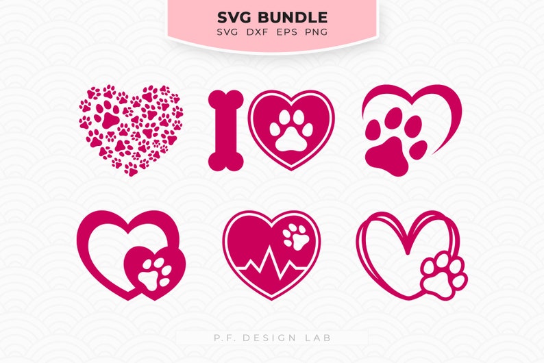 Paw SVG, Dog Paw Svg, Heart Svg, Pet Paw Svg, Animal Paw Svg, Animal ...