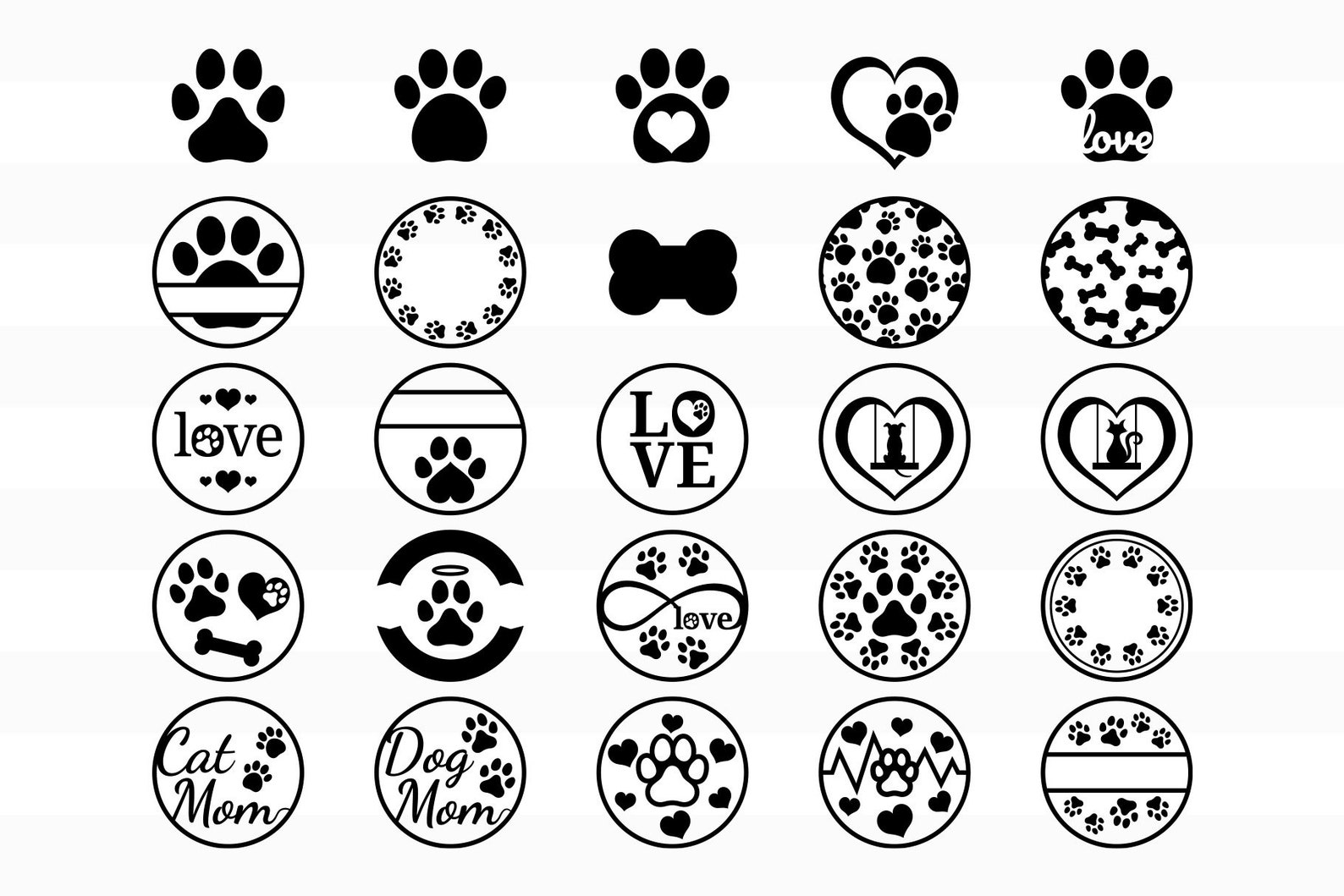 Keychain SVG Key Chain Pet Clipart Bundle - Etsy