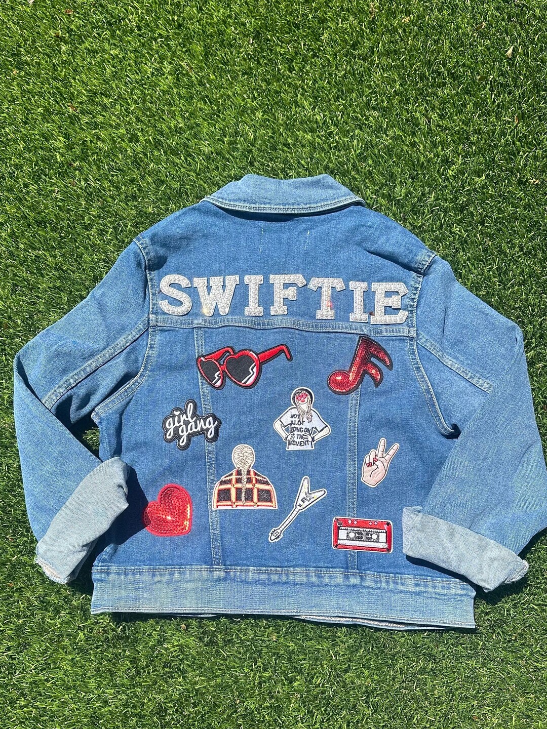 Custom Name Jacket Custom Jean Jacket Patches Name Personalized Swiftie ...