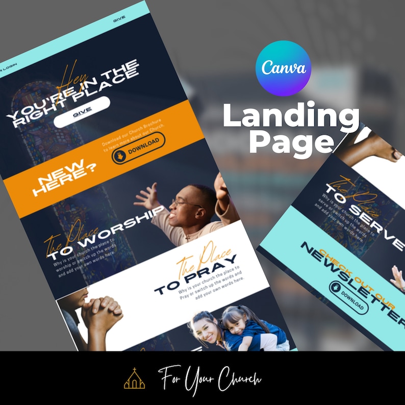 Church Canva Template Bundle - Social Media & Presentation Graphics ...
