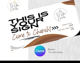 Connect With Us Church Retractable Banner 33.5 X 78.5 Canva Template ...