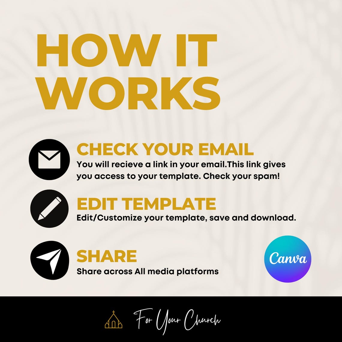 Sunday Service Flyer Canva Template - Etsy