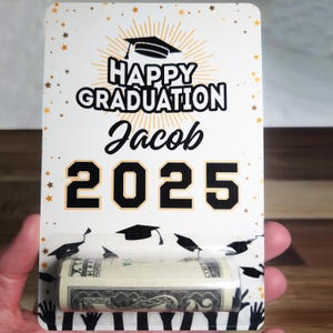 Personalized Graduation Money Holder Card Kit, Congratulations Graduate ...