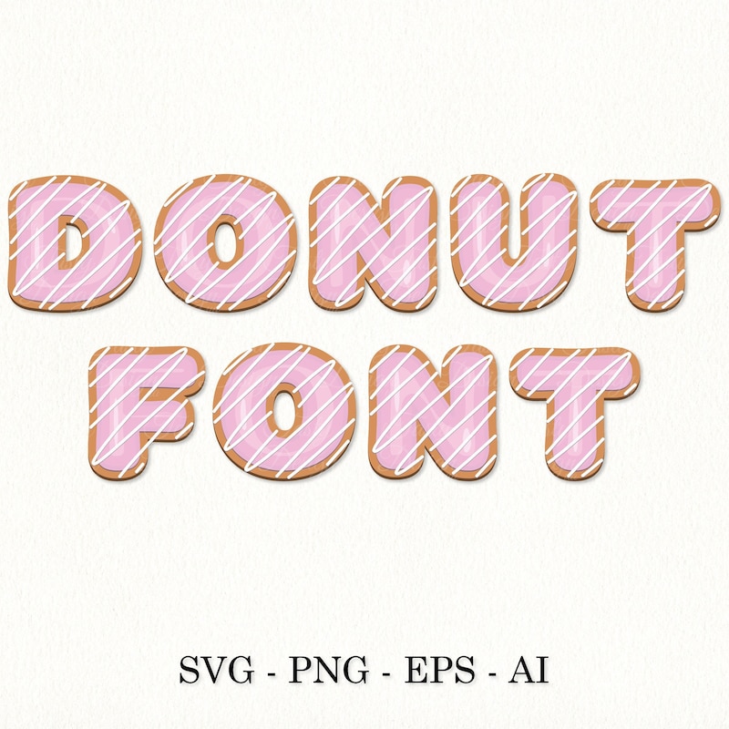 Donut Alphabet Letter - Etsy