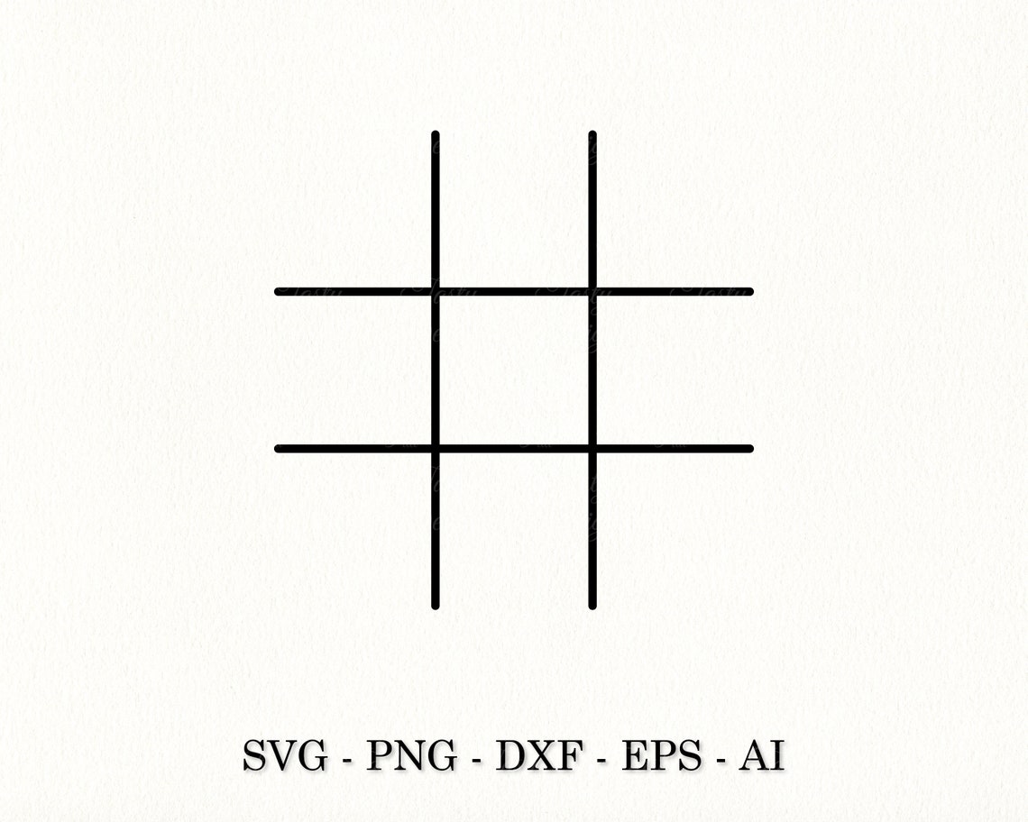 Tic Tac Toe SVG Tic Tac Toe Grid Svg Tic Tac Toe Game Board - Etsy ...