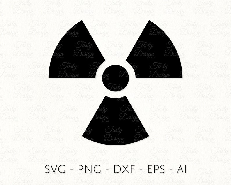 Radiation Warning Sign Biological Hazard Icon SVG PNG DXF Radioactive ...