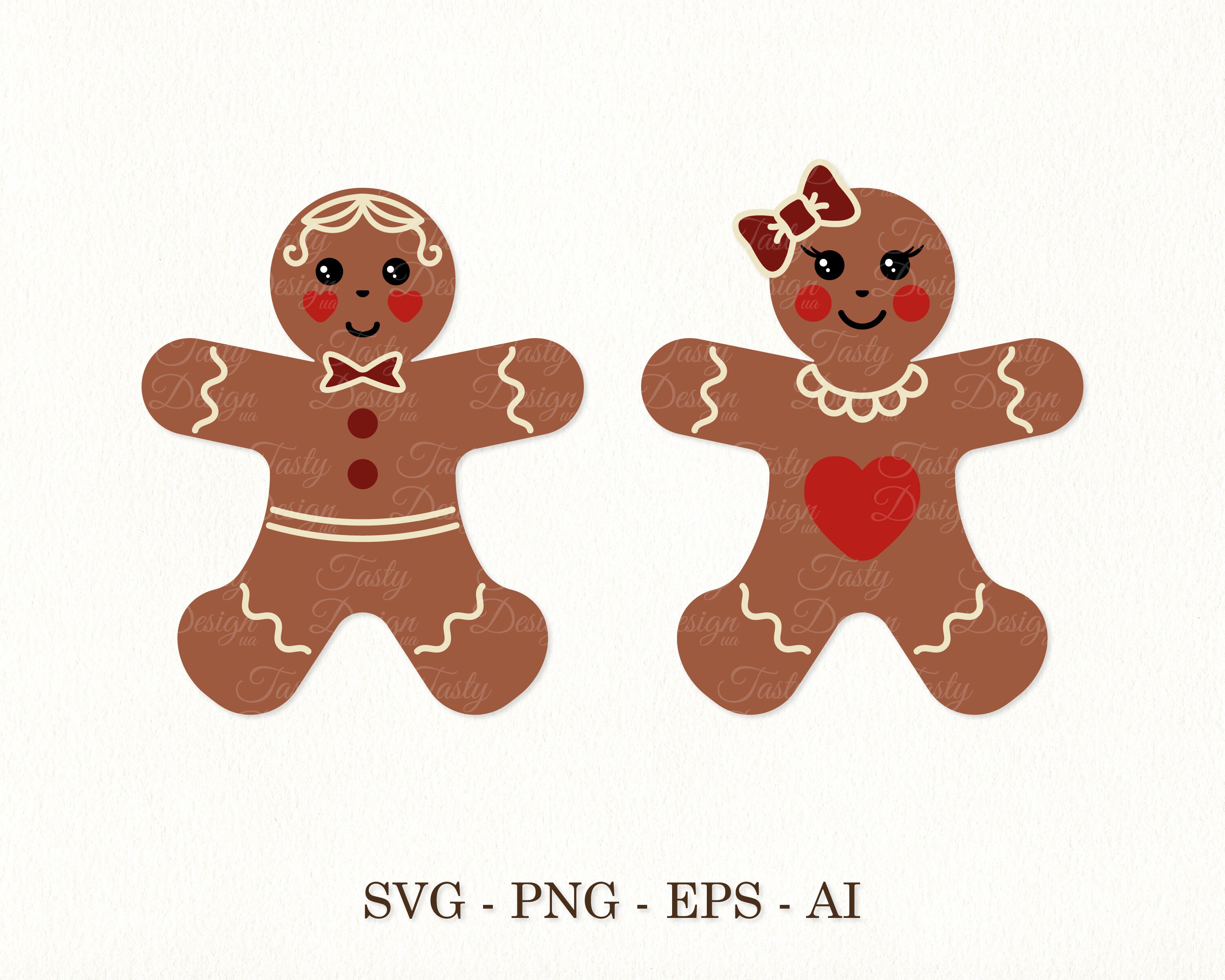 Gingerbread Man SVG Gingerbread Boy PNG Gingerbread Girl Svg - Etsy