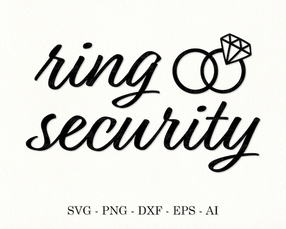 Ring Security Clipart Ring Security SVG Wedding Rings PNG | Etsy