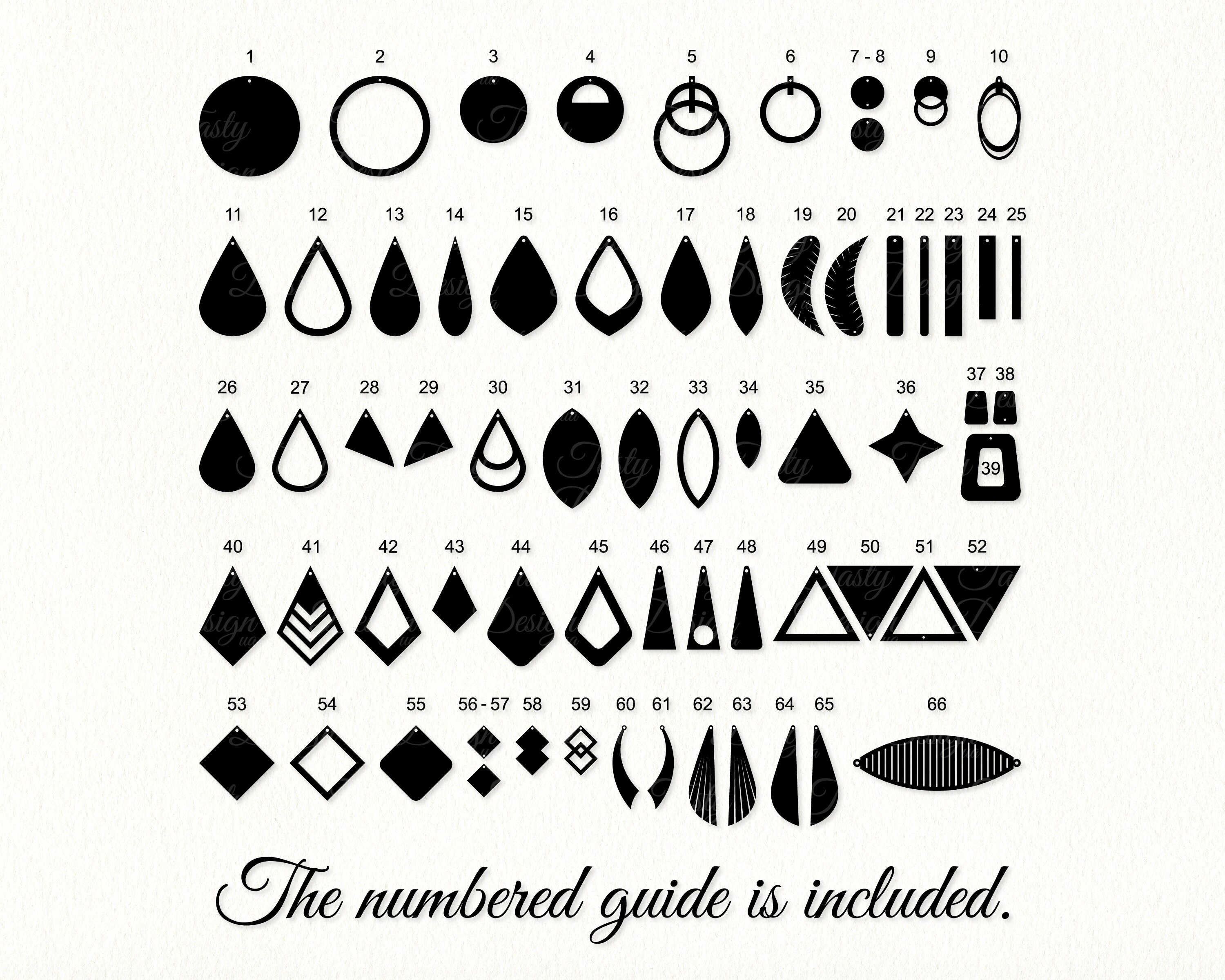 Earring Svg Leather Earrings Earring Svg Bundle Faux - Etsy