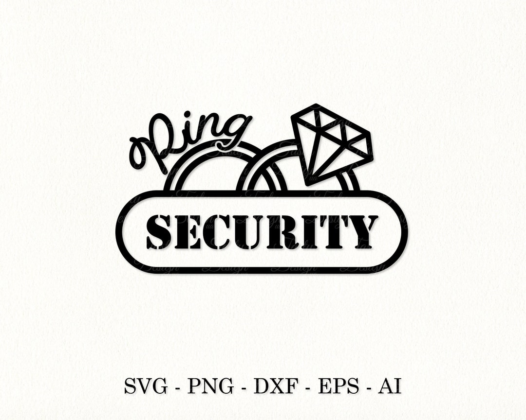 Ring Security SVG Cut File Ring Security Clipart Wedding Ring PNG ...