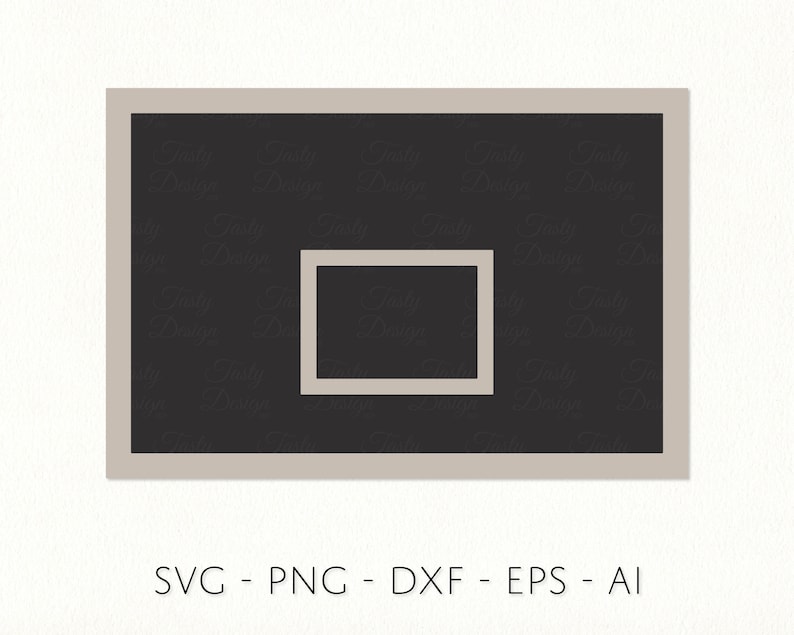 Layered Basketball Backboard SVG PNG DXF Sports Equipment Vector File ...