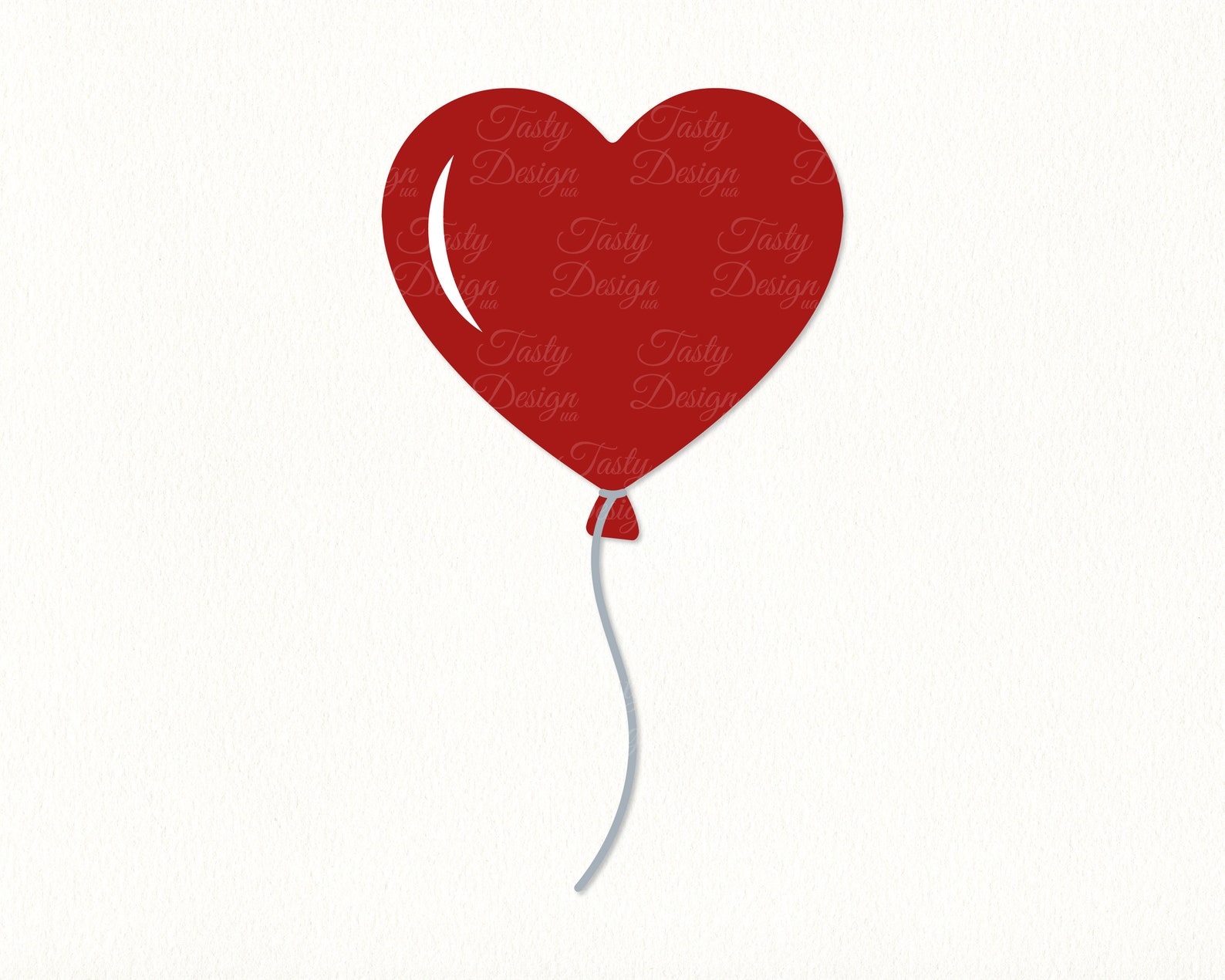 Heart Balloon SVG Birthday Balloon Svg Red Balloon Clipart | Etsy