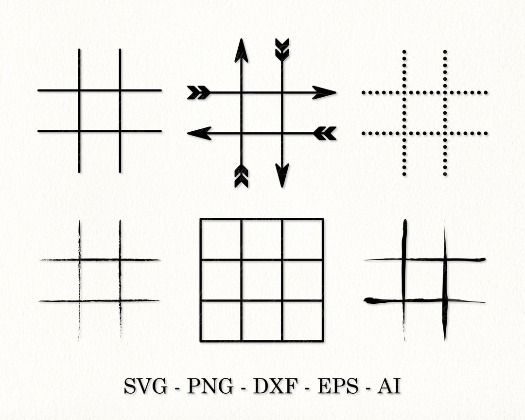Tic Tac Toe SVG Tic Tac Toe Grid Svg Tic Tac Toe Game Board PNG Arrow ...