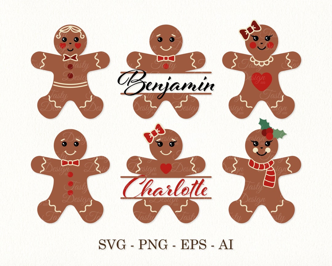 Gingerbread Man SVG Gingerbread Boy PNG Gingerbread Girl Svg Christmas ...
