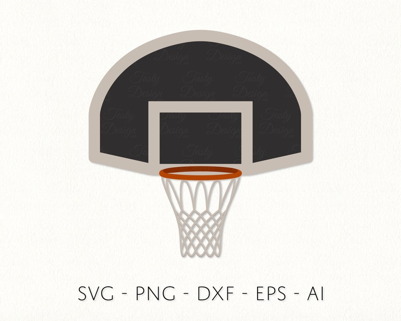 Basketball Backboard With Hoop SVG PNG DXF Sports Equipment - Etsy