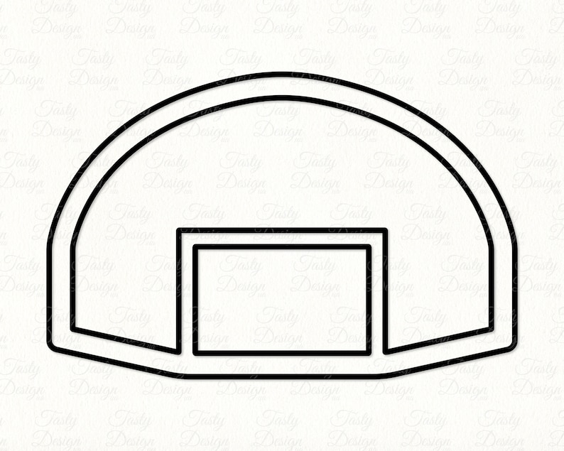 Basketball Backboard SVG Sports Equipment Cut File Sublimation Decal ...