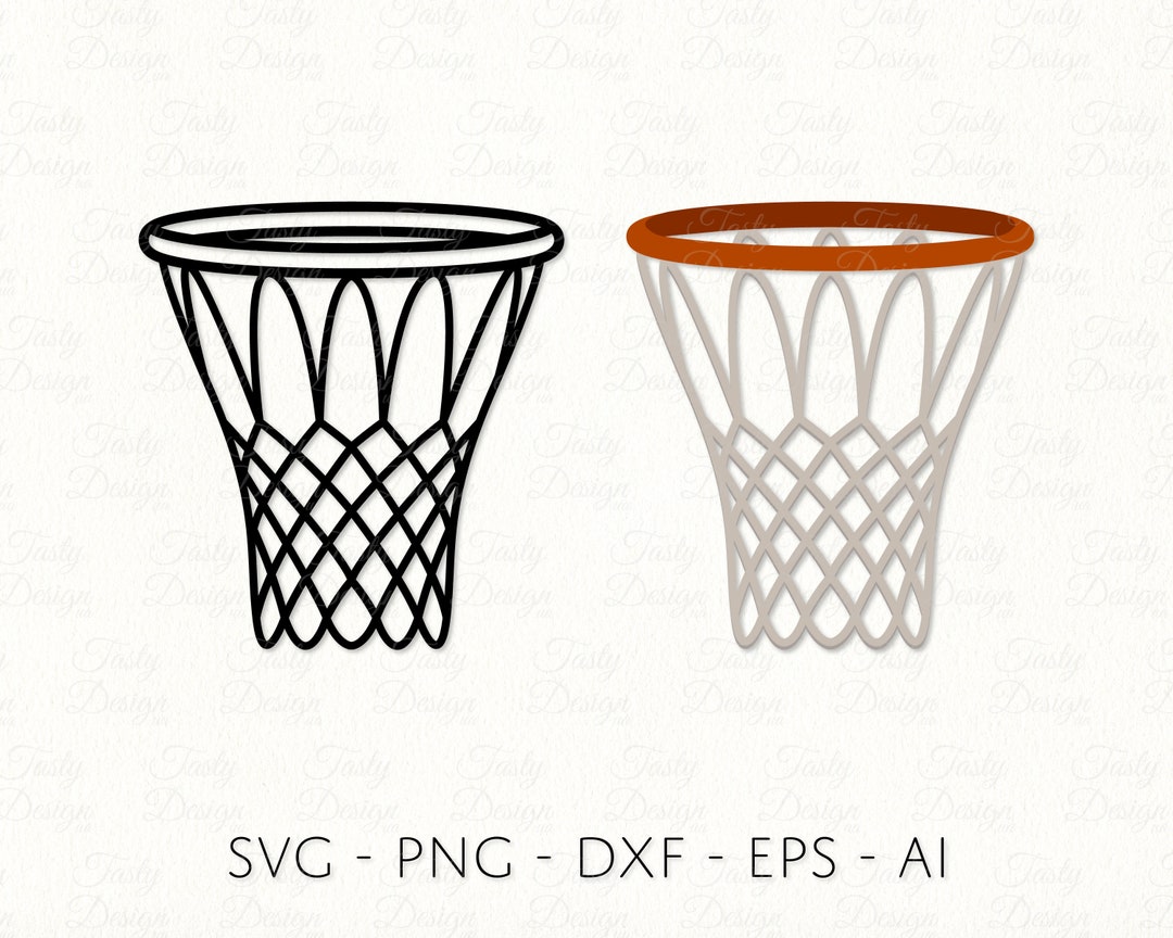 Basketball Hoop SVG Basketball Net PNG Layered Basket Ball Sublimation ...
