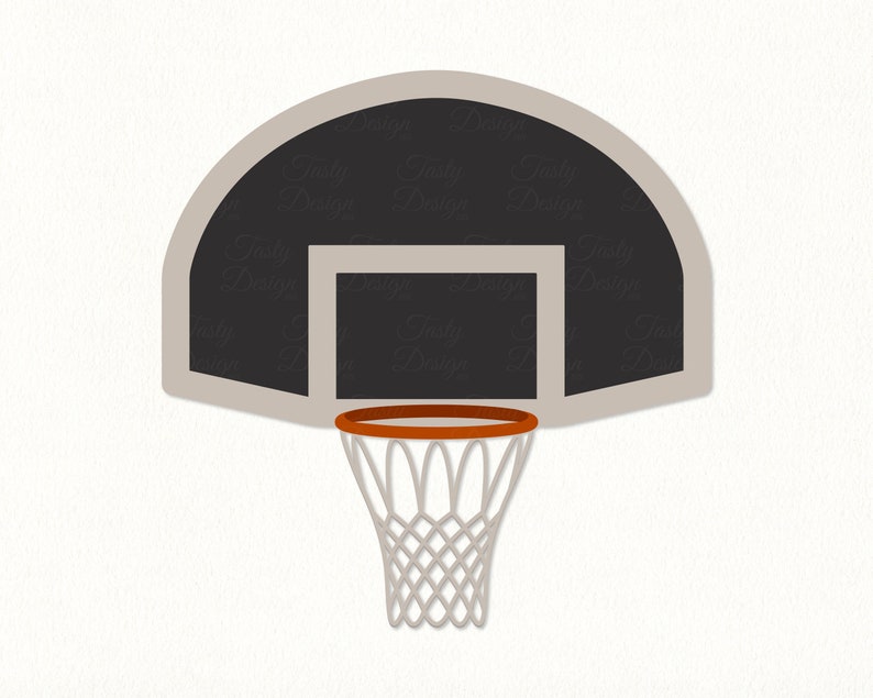 Basketball Backboard With Hoop SVG PNG DXF Sports Equipment - Etsy