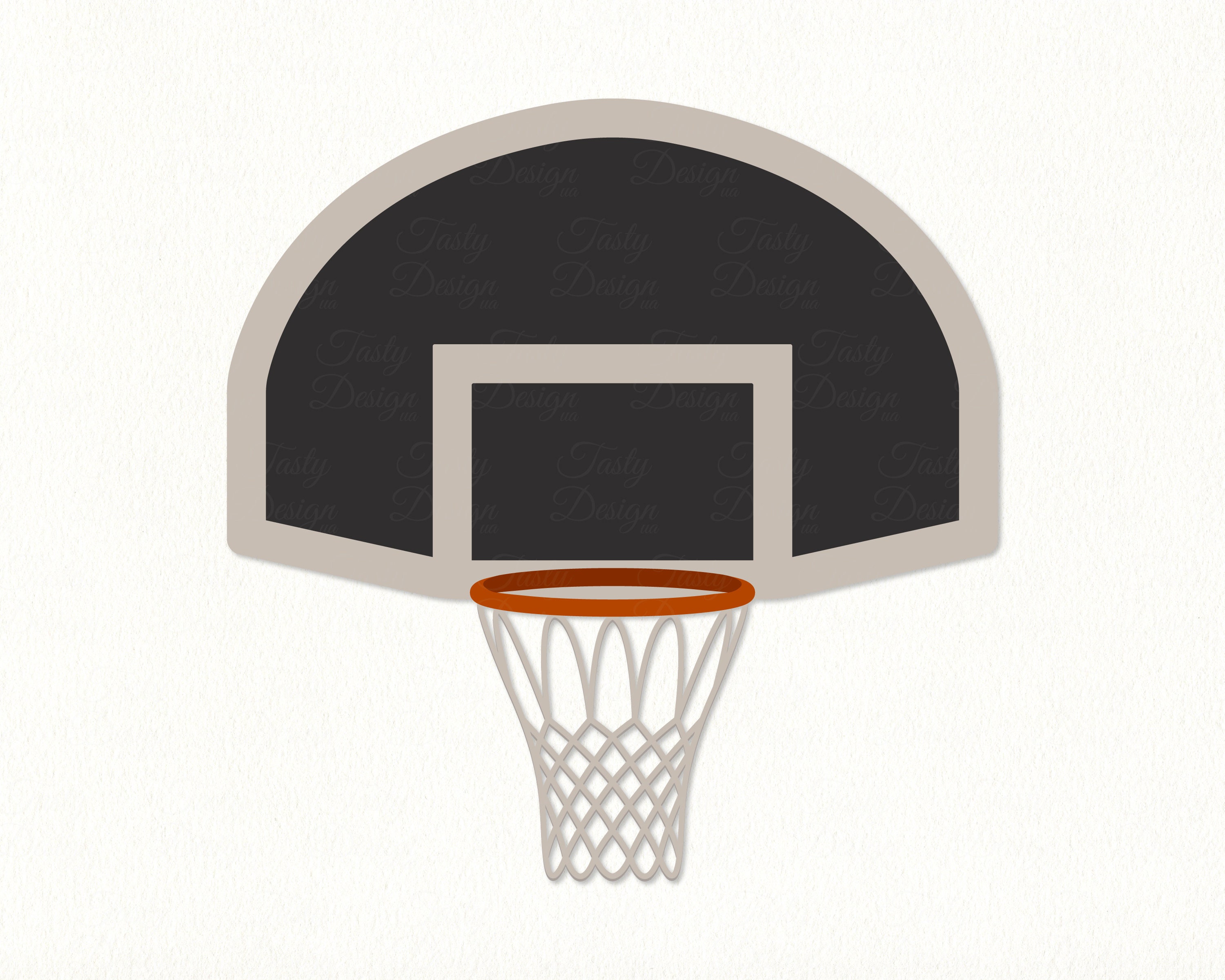 Basketball Backboard With Hoop SVG PNG DXF Sports Equipment - Etsy
