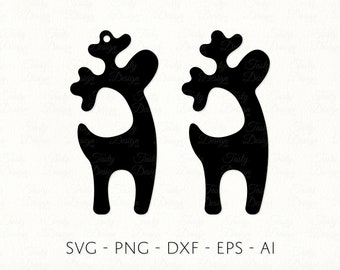 Reindeer SVG Pack Reindeer Silhouette SVG Bundle Reindeer - Etsy