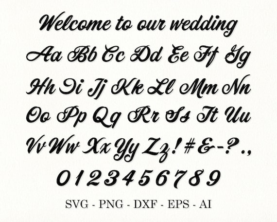 Fancy Lettering Alphabet