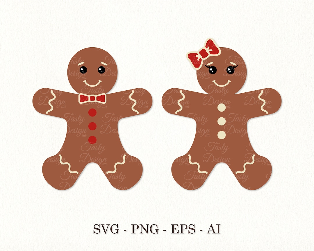 Gingerbread Man SVG Gingerbread Boy PNG Gingerbread Girl Svg Christmas ...