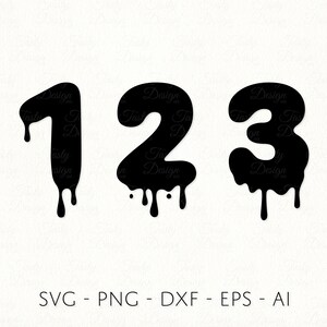 Dripping Font SVG Halloween Alphabet PNG Spooky Letters Bloody Numbers ...