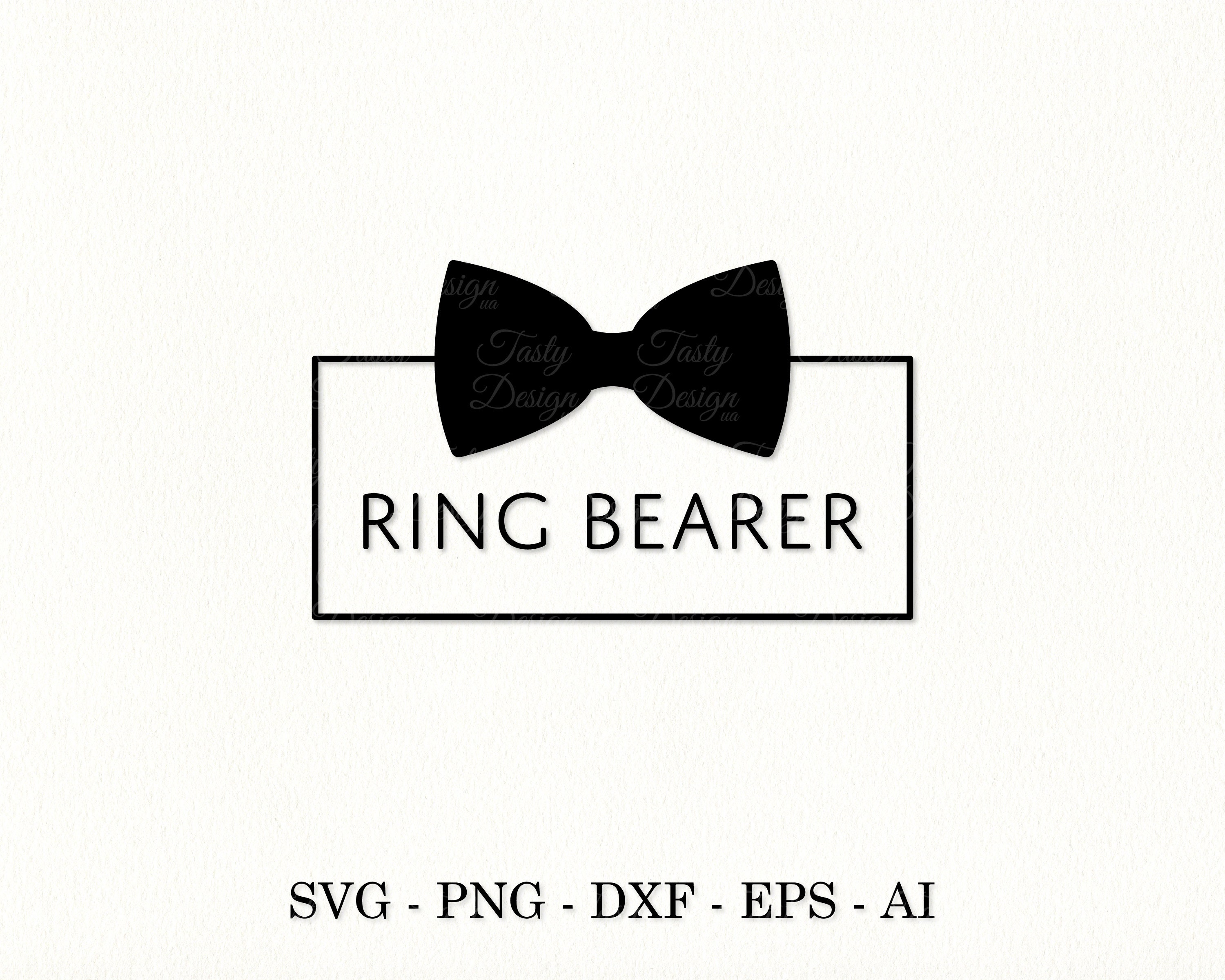 Ring Security SVG Ring Bearer Sign Ring Security Clipart Wedding Party ...