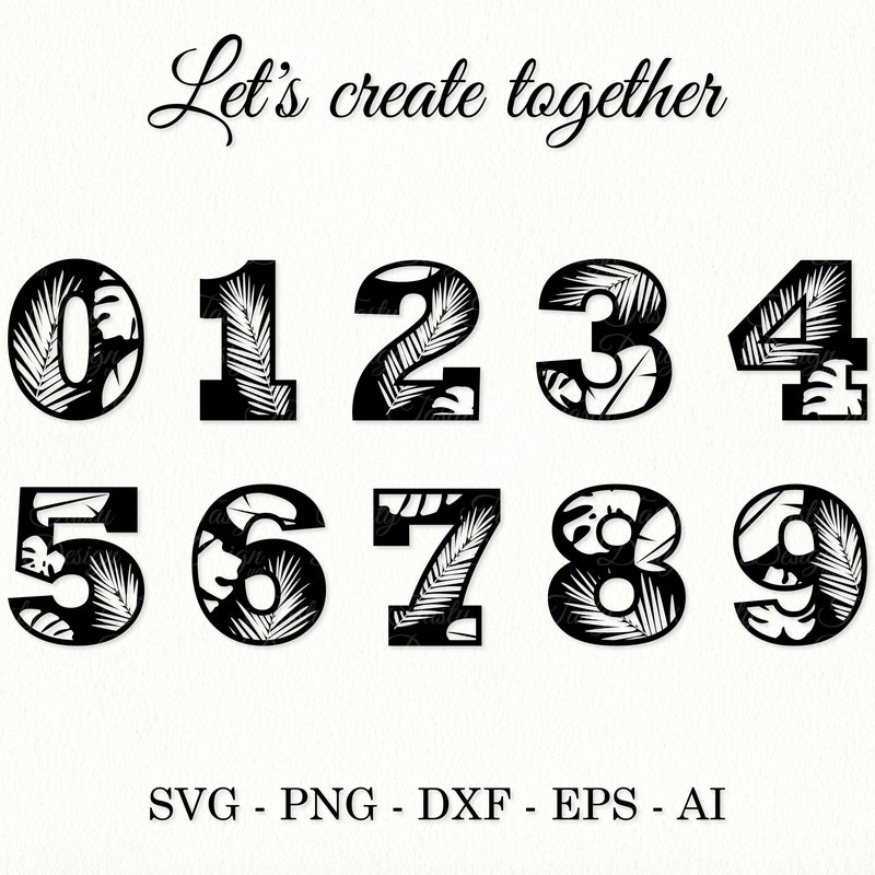 Palm Tree Table Number - Etsy