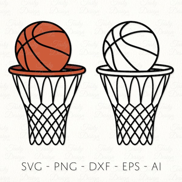 Basketball Hoop Svg - Etsy